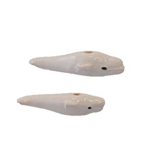 Beluga Whale Beads Peruvian Ceramic | Hand Painted | Handmade in Peru ...