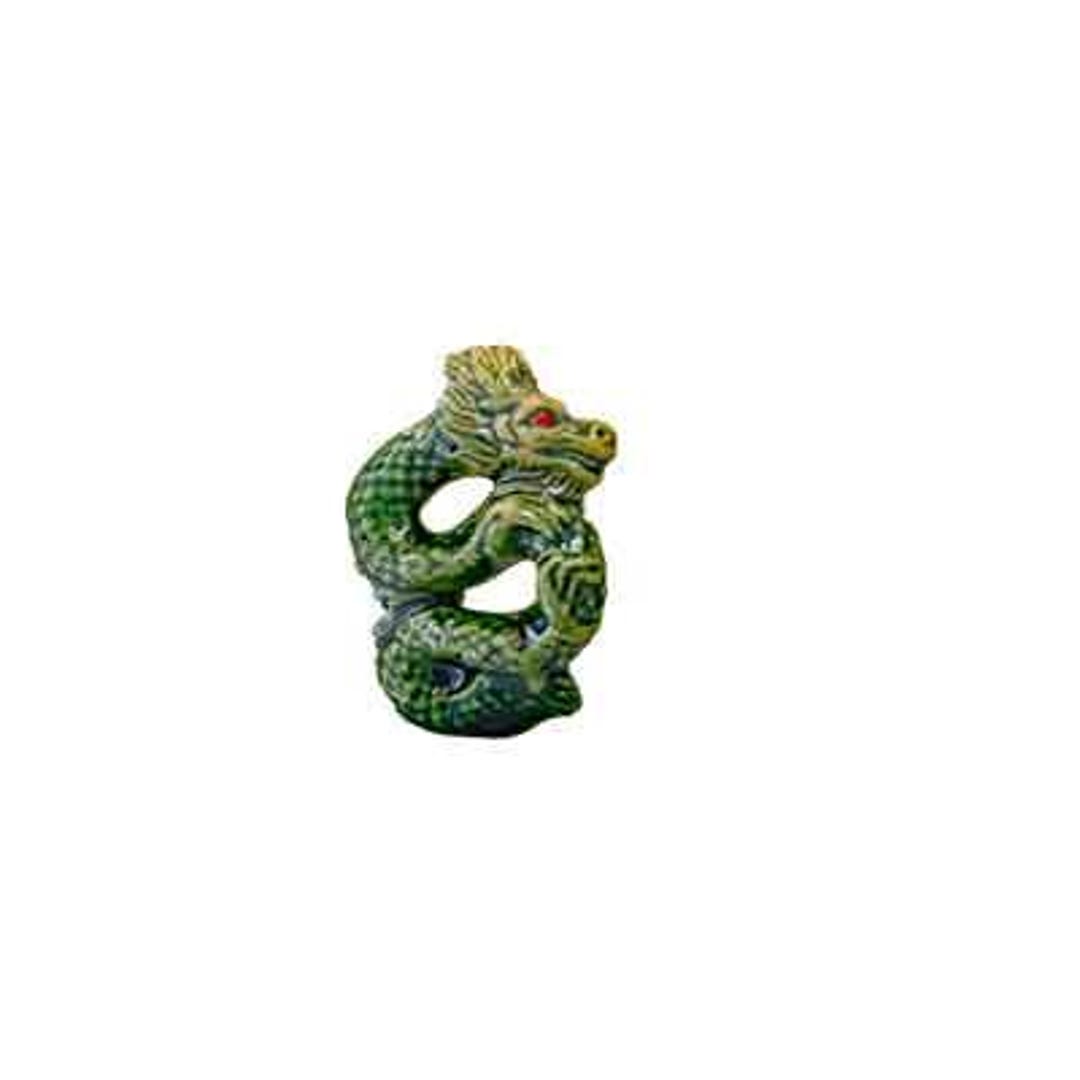 Unleash the Legend: Hand-painted Chinese Dragon Ceramic Pendants ...