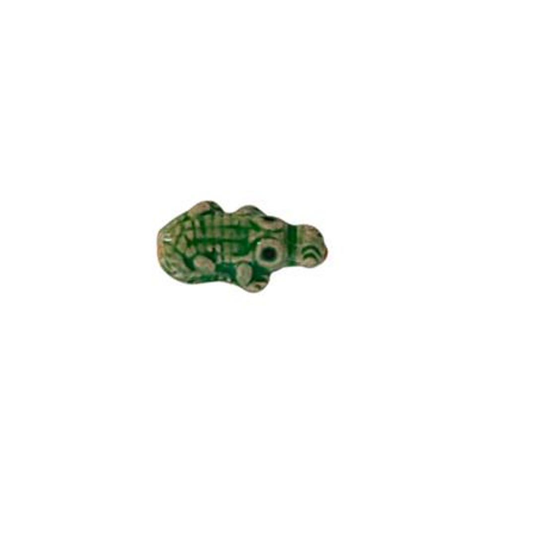 Alligator Beads | Hand Painted Ceramic Beads From Peru | Gator Jewelry ...