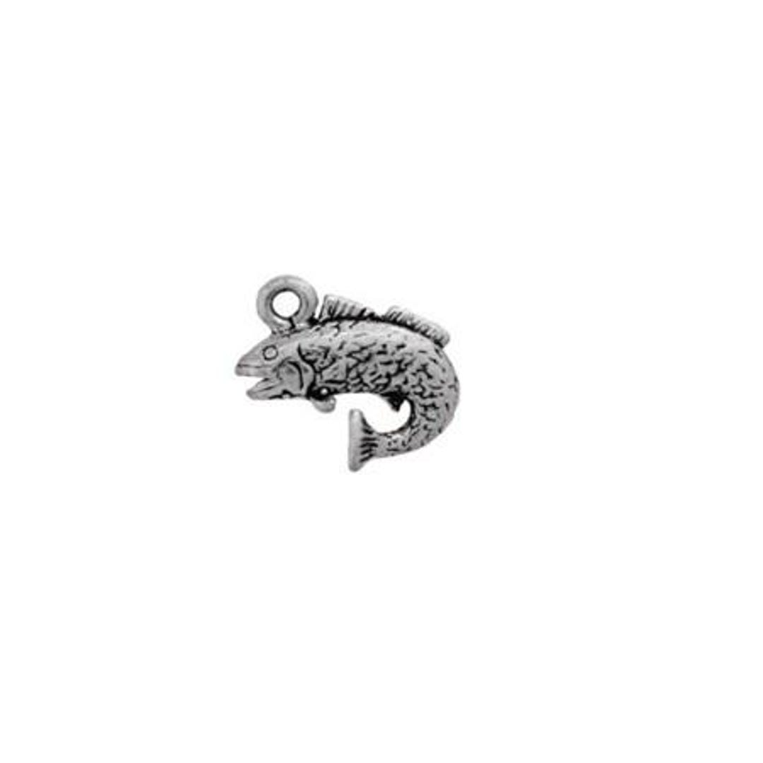 Hooked on Style? Reel in Our Sterling Silver Bass Fish Charm! - Etsy
