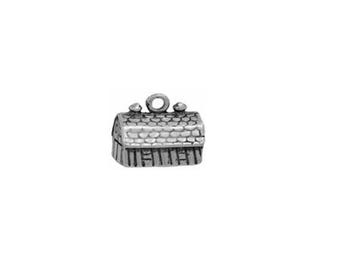 Sterling Silver 3D Barn Charm Farm Ranch Charm Farm Charm Farmer Charm ...