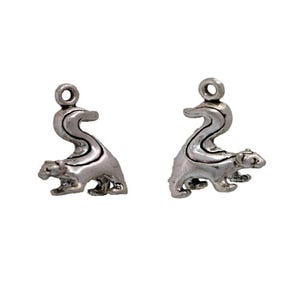 Skunk Charm Sterling Silver | Animal Jewelry | Unique Handcrafted ...