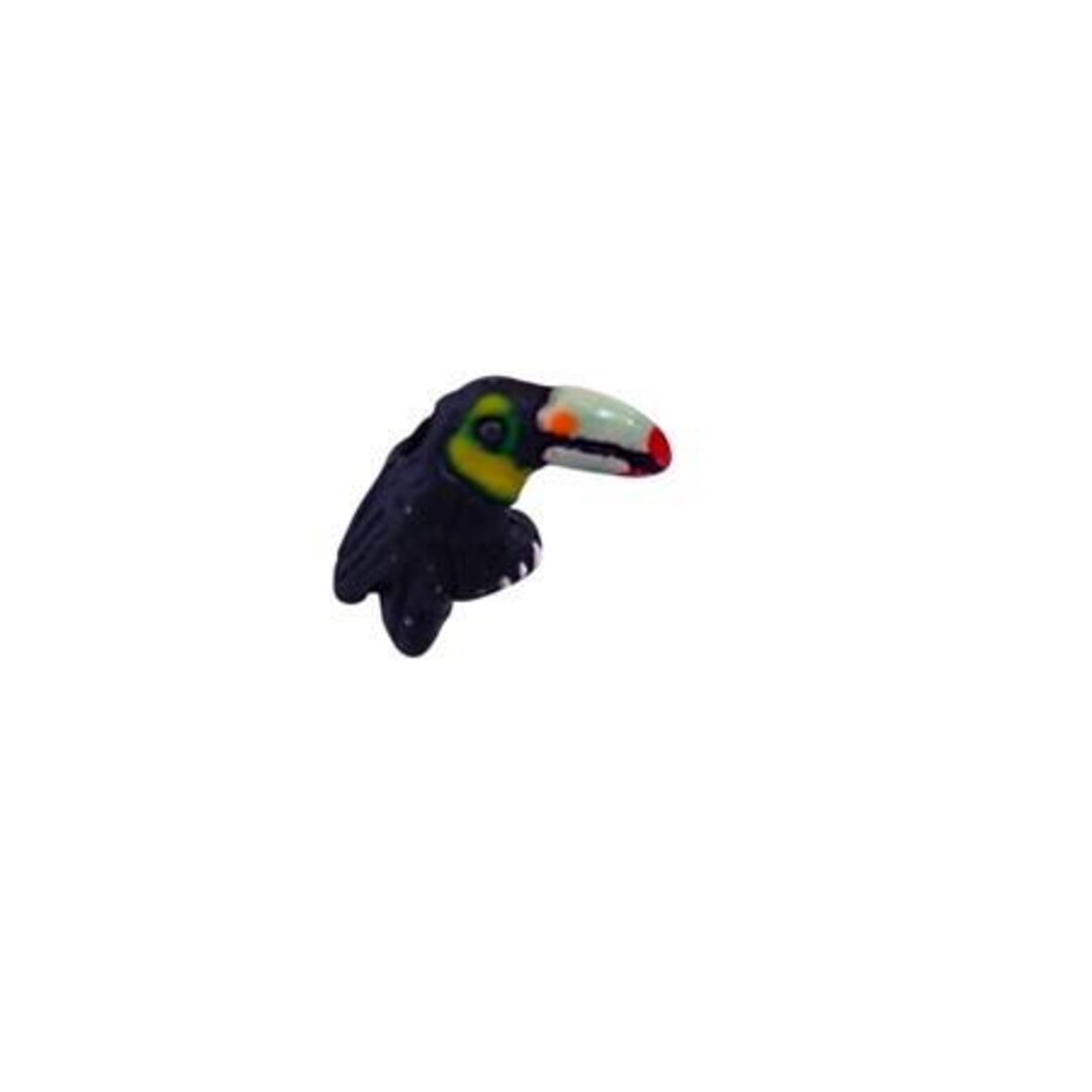 Toucan Beads | Peruvian Ceramic | Bird Jewelry | Hand Painted| Handmade ...