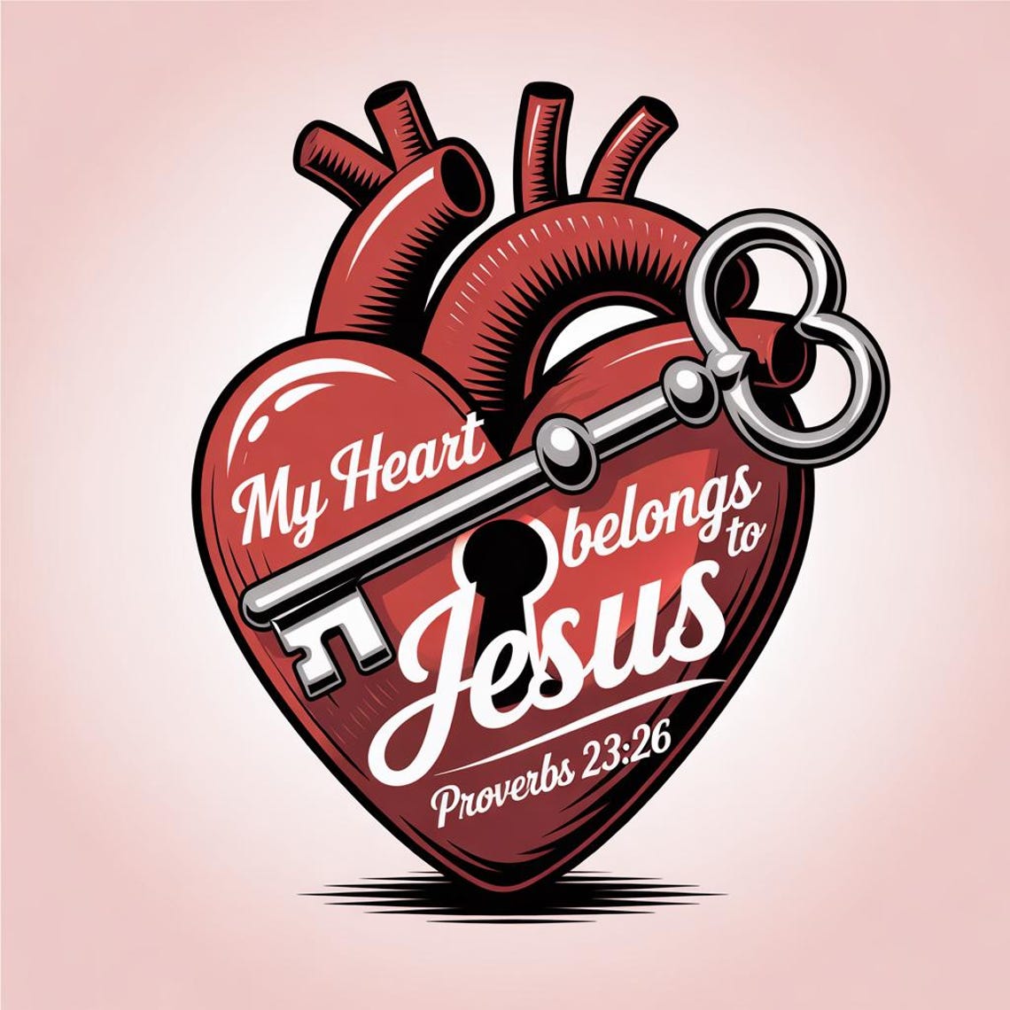My Heart Belongs to Jesus T-shirt Design Bundle - 4 Faith Graphics ...