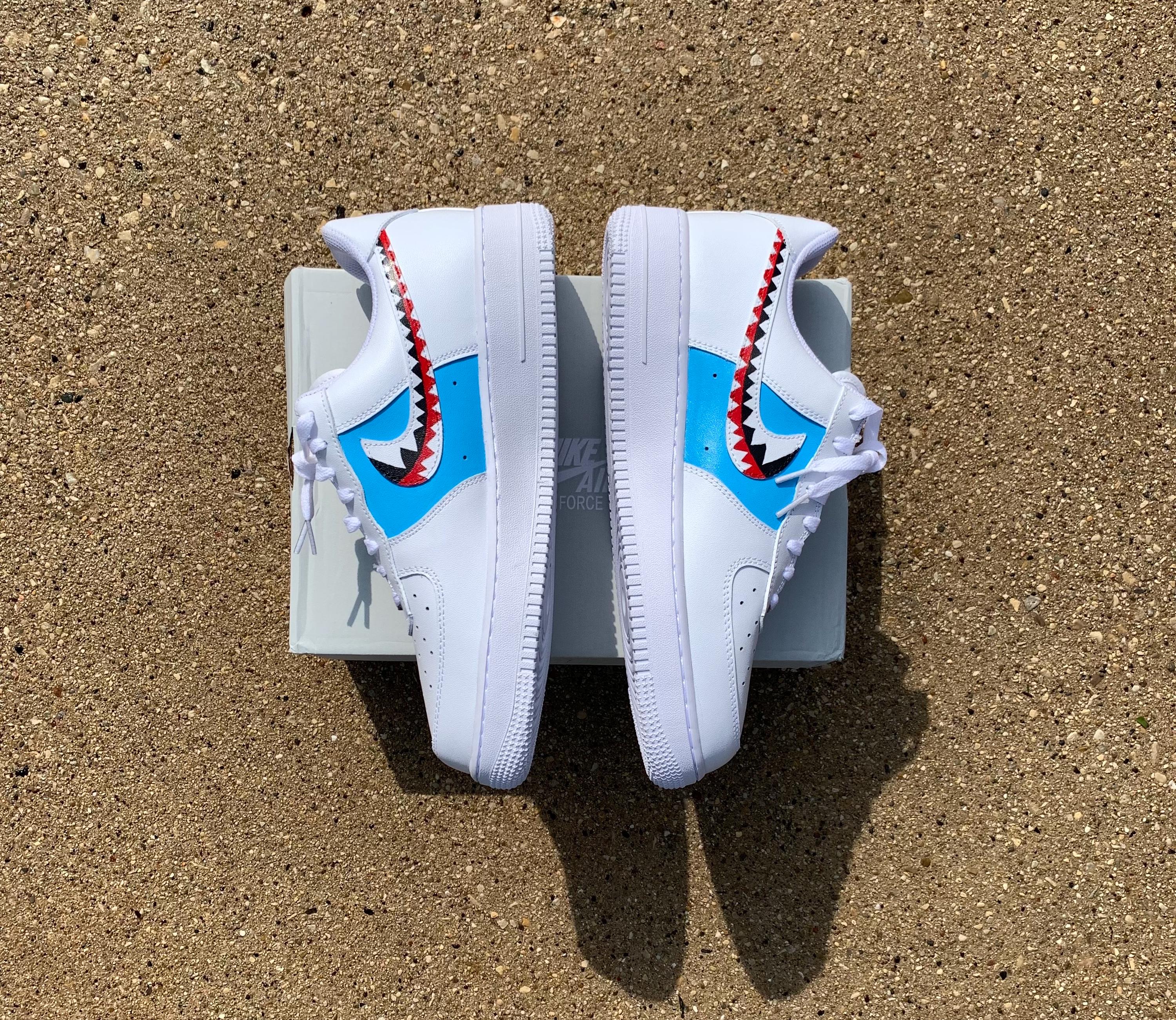 Custom Shark Teeth Air Force 1 - Etsy