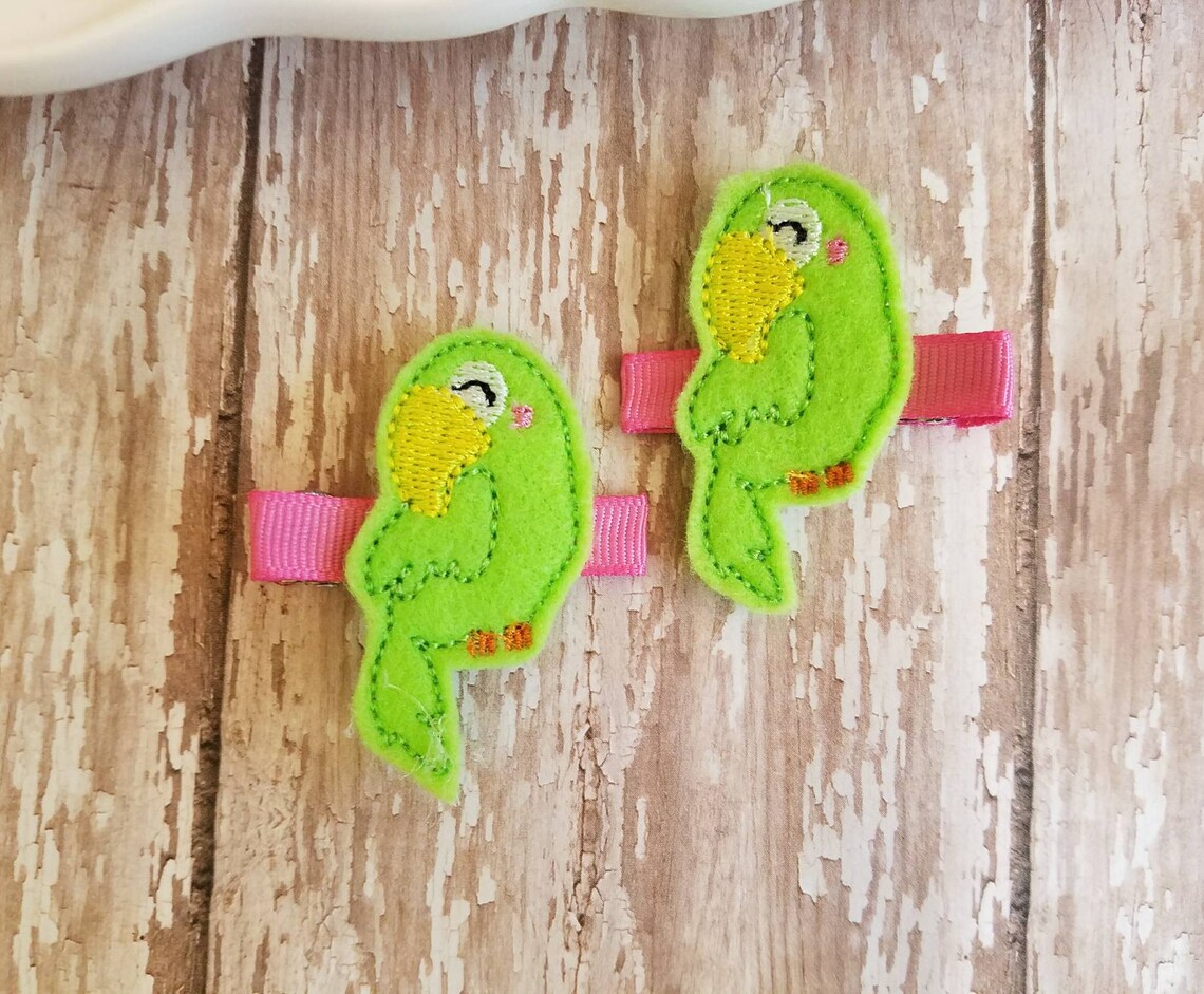 Bird Hair Clip Bird Hairbow Bird Hair Bow Parrot Hair Clip - Etsy