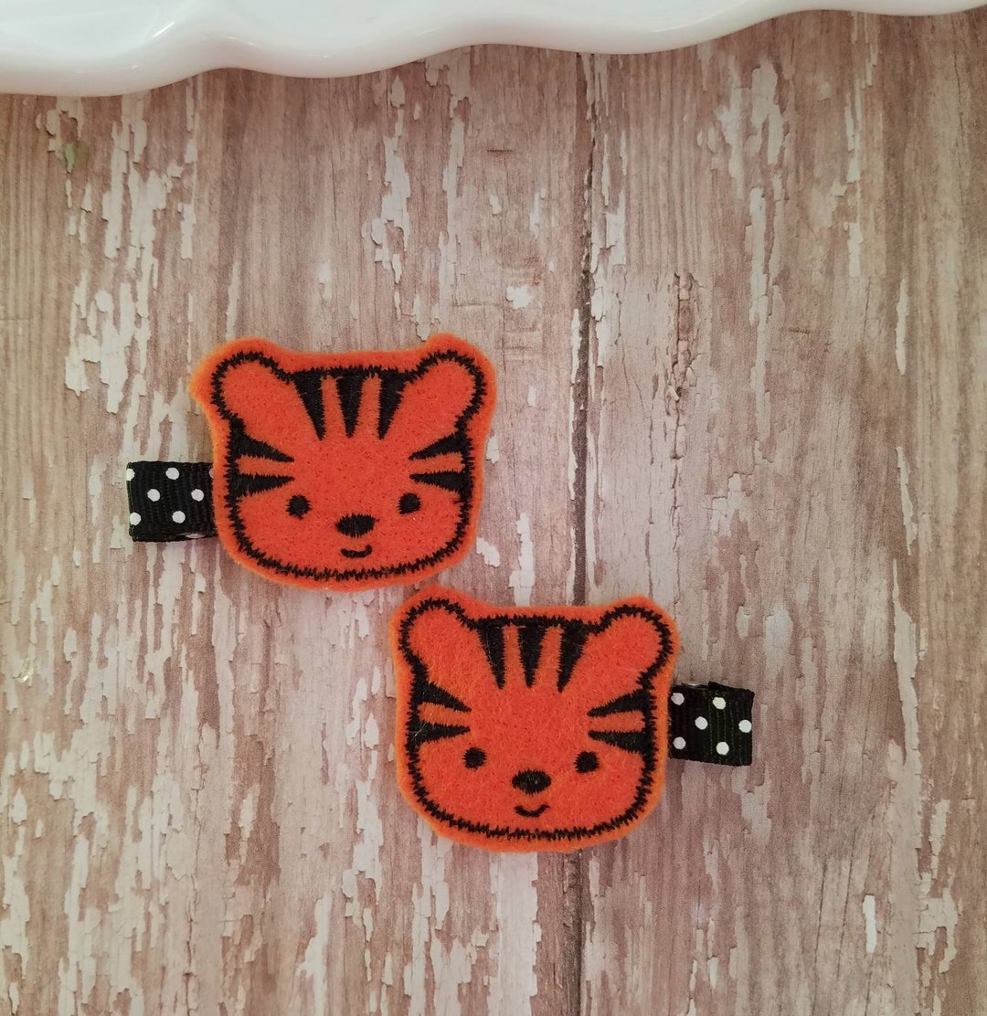 Tiger Hair Clips, Tiger Hair Bow, Tiger Hairclip, Hair Accessories ...