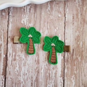 Palm Tree Hair Clip, Palm Tree Hair Bow, Palm Tree, Hair Clippies, Felt ...