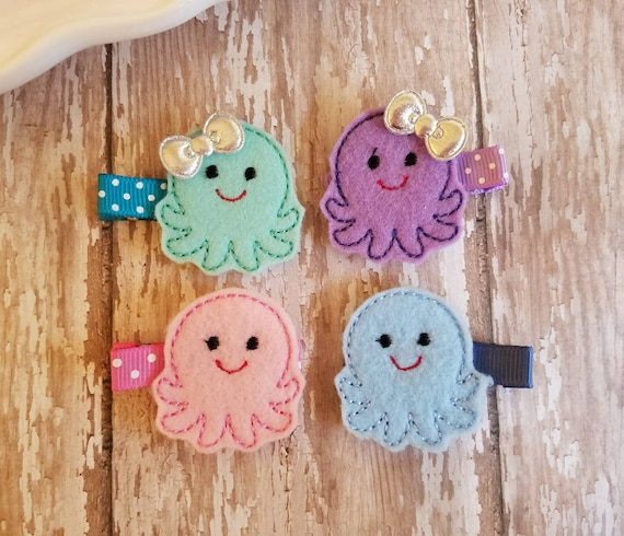 Octopus Hair Clip Octopus Hair Accessories Hair Clips | Etsy