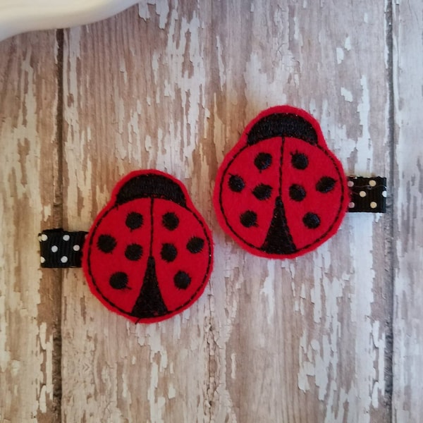 Ladybug Hair Clip - Etsy