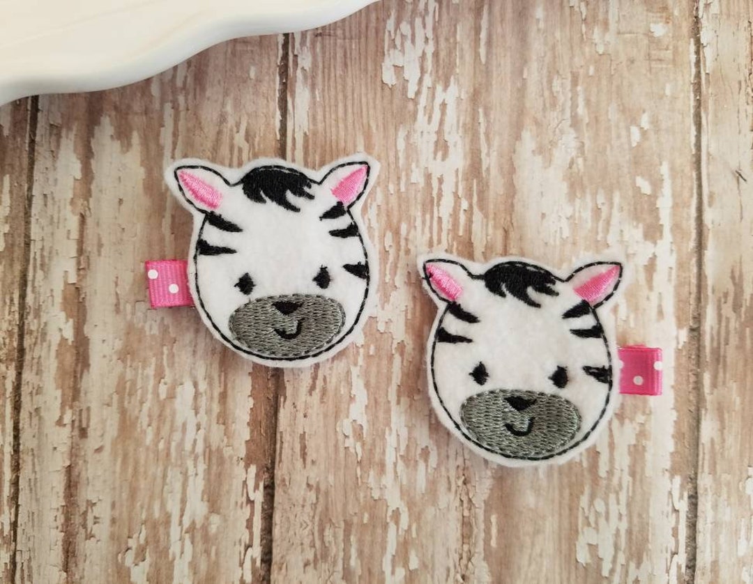 Zebra Hair Clip, Zebra Hair Clips, Felt Hair Clip, Animal Hair Clips ...