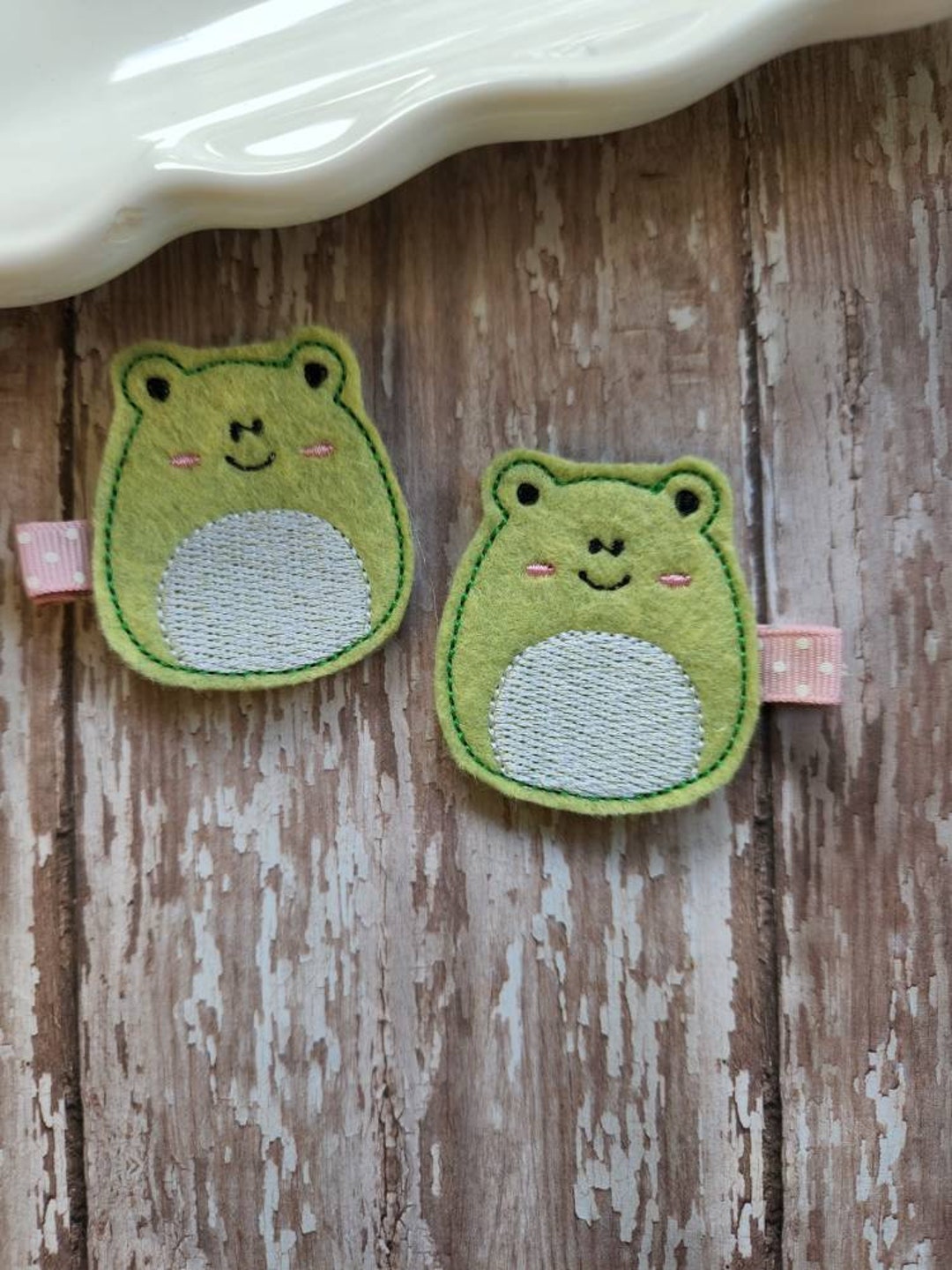 Frog Stuffie Hair Clip, Frog Hair Clip, Squishy Hair Clip, Hair ...