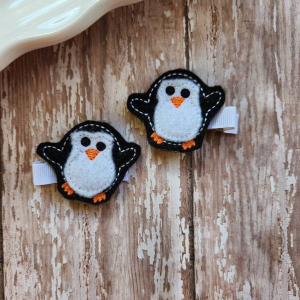 Penguin Hair Clip - Etsy