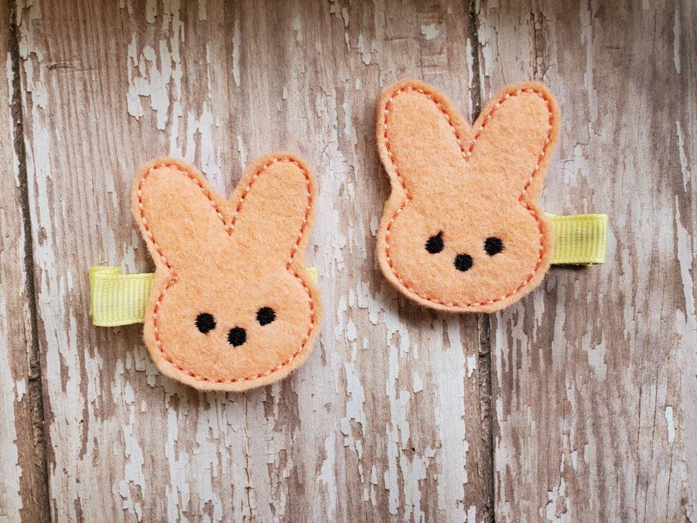 Bunny Hair Clip, Bunny Hair Bow, Bunny Hair Accessories, Easter Hair ...