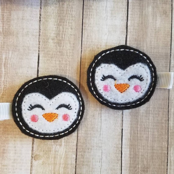 Penguin Hair Clip - Etsy