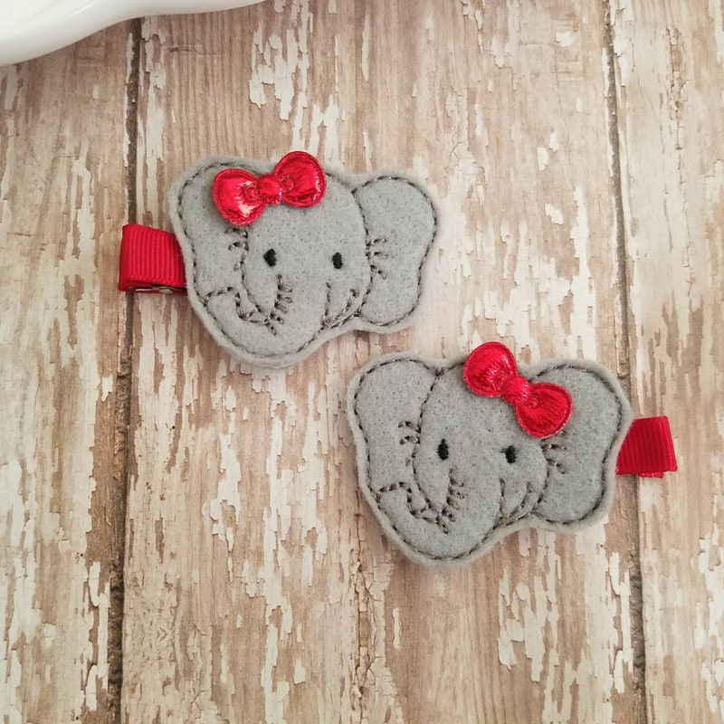 Elephant Hair Clip - Etsy