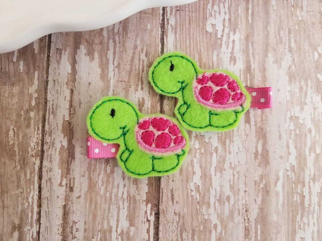 Buy Turtle Hair Clip, Turtle Hair Clips, Turtle Hair Bow, Felt Hair ...