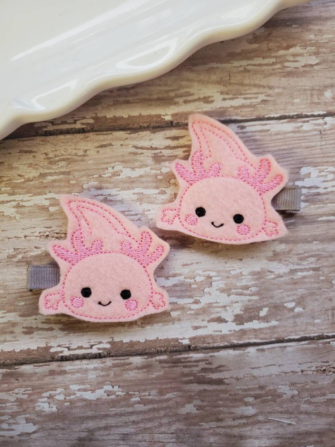 Axolotl Hair Accessories, Axolotl Hair Clips, Axolotl Hair Bow, Hair ...