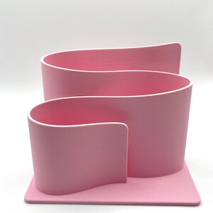 3D Printed Pen Holder, Wave Design, Desk Organizer. - Etsy