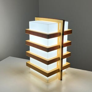 Modern 3D Printed Lamp - Etsy