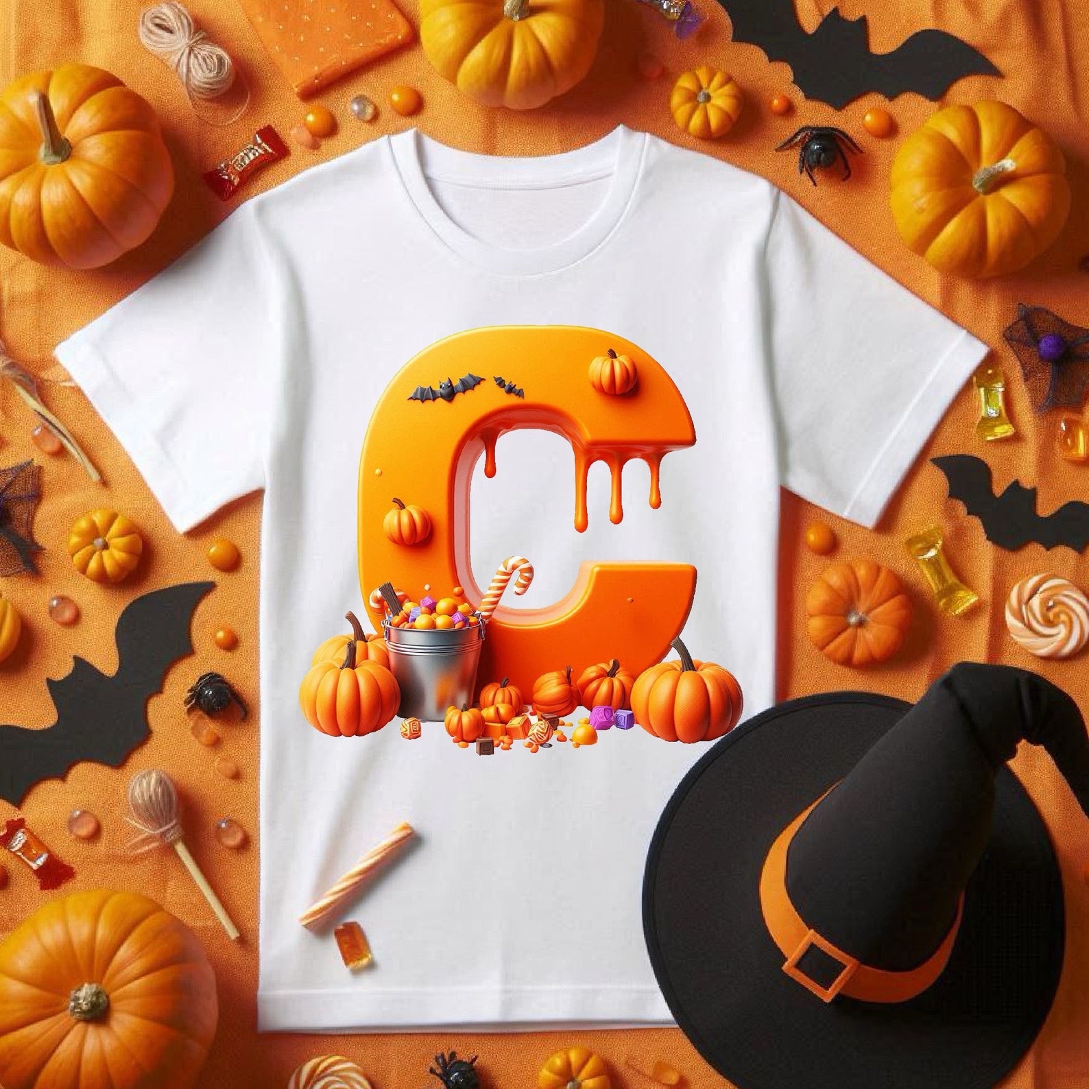Halloween Alphabet Png Files, Transparent Background Happy Halloween ...