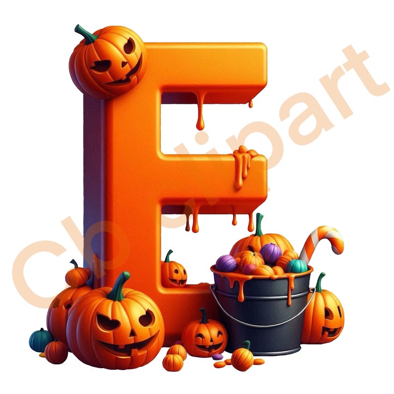 Halloween Alphabet Png Files, Transparent Background Happy Halloween ...