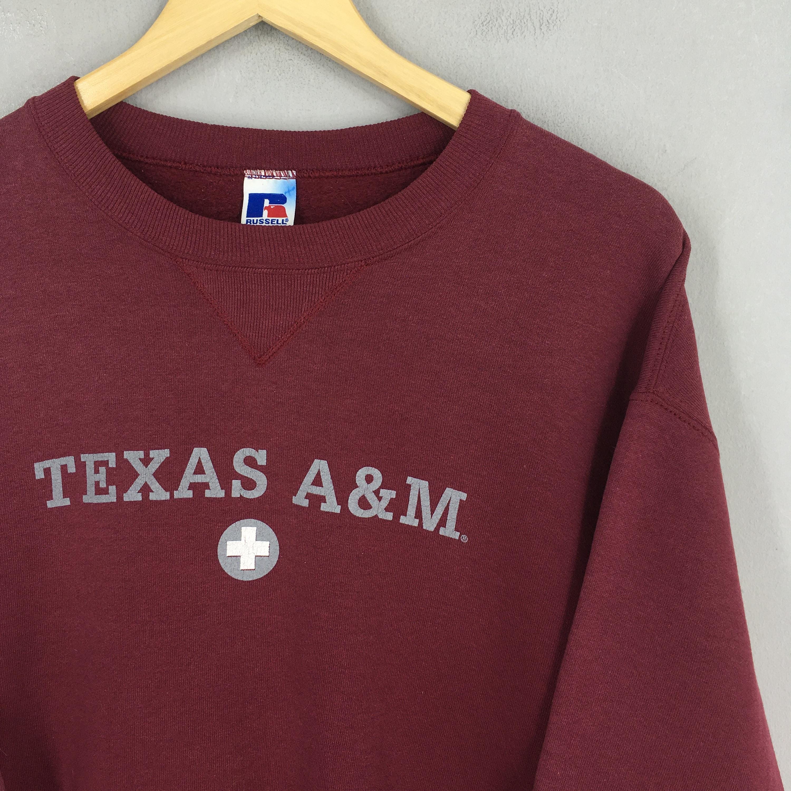 Vintage Texas A&M University Sweatshirt Medium Texas A and M Spell Out ...