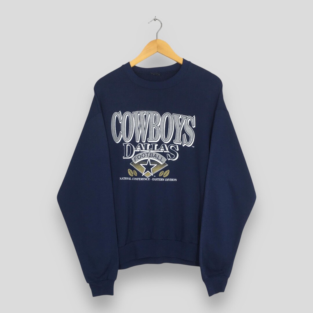 Vintage Dallas Cowboys NFL Blue Sweatshirt Medium Dallas Cowboys ...