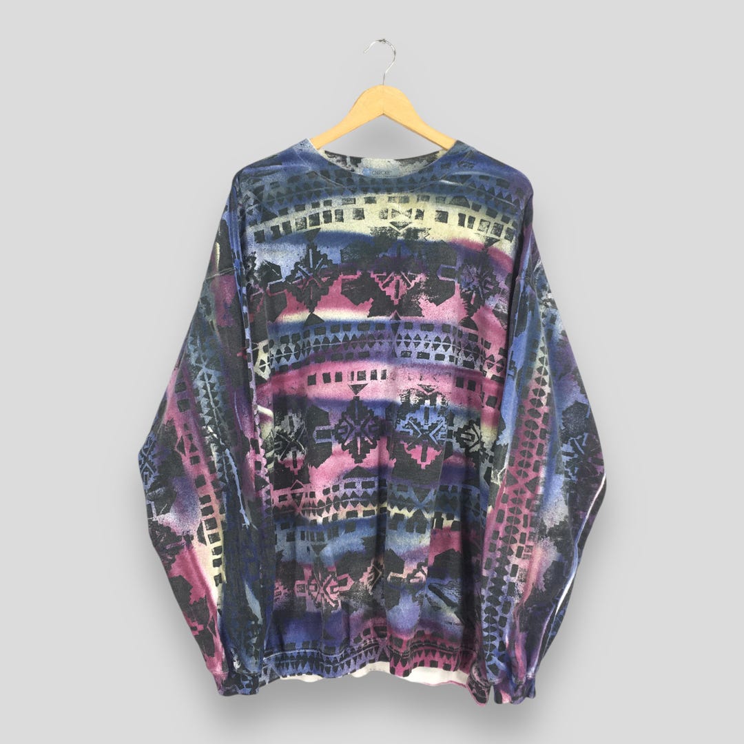 Vintage 90s Cherokee Native Tribal Sweatshirt 2xlarge Cherokee ...
