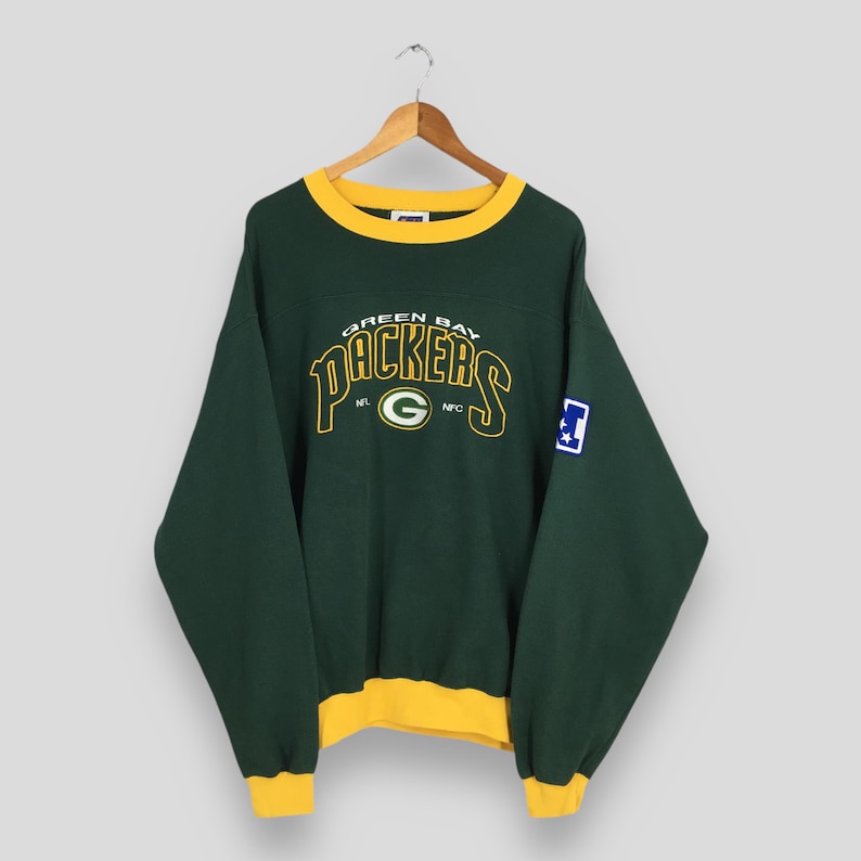 Vintage Green Bay Packers Football NFL Sweatshirt Large Packer American ...