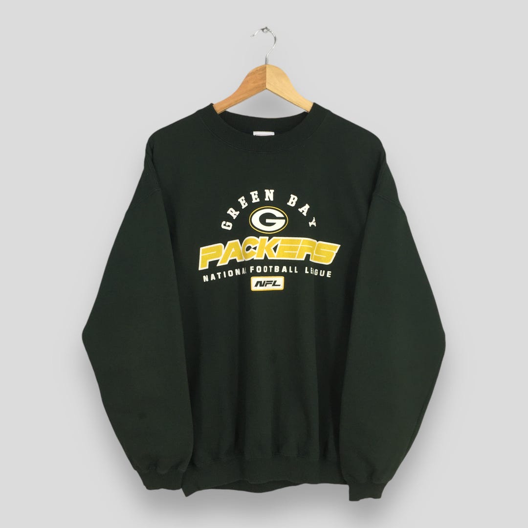 Vintage Green Bay Packers Football NFL Sweatshirt Large Packers ...