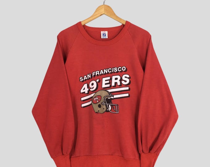 Vintage 90s San Francisco 49ers NFL Red Sweatshirt Xlarge San Francisco ...