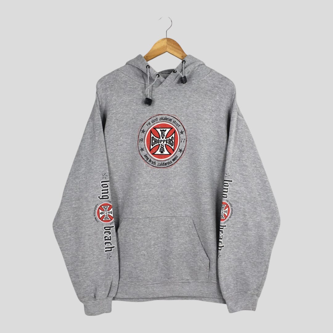 Vintage West Choppers Coast Riders Hoodie Sweatshirt Large West Chopper ...