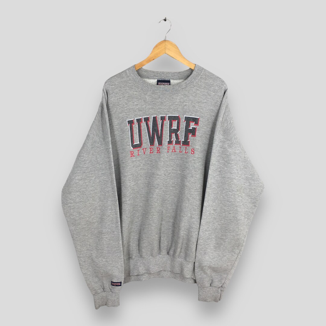Vintage Wisconsin University River Falls Gray Sweatshirt Xxlarge UWRF ...