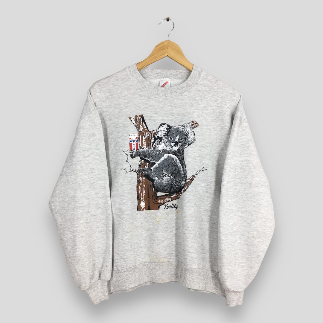 Vintage Pepsi Koala Australia Sweatshirt Large 90s Pepsi Carbonated ...