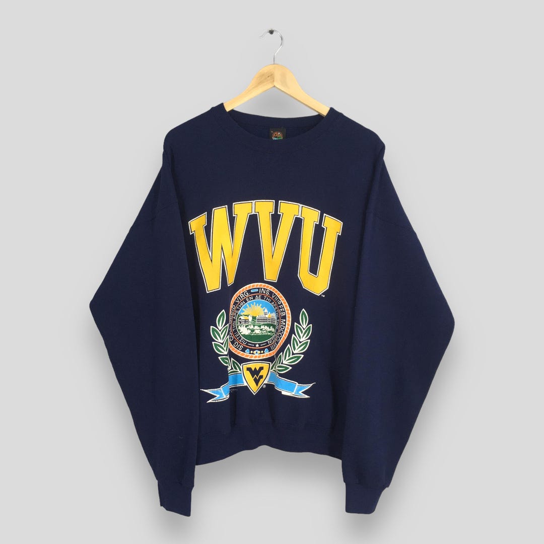 Vintage West Virginia University WVU Blue Sweatshirt Xlarge West ...
