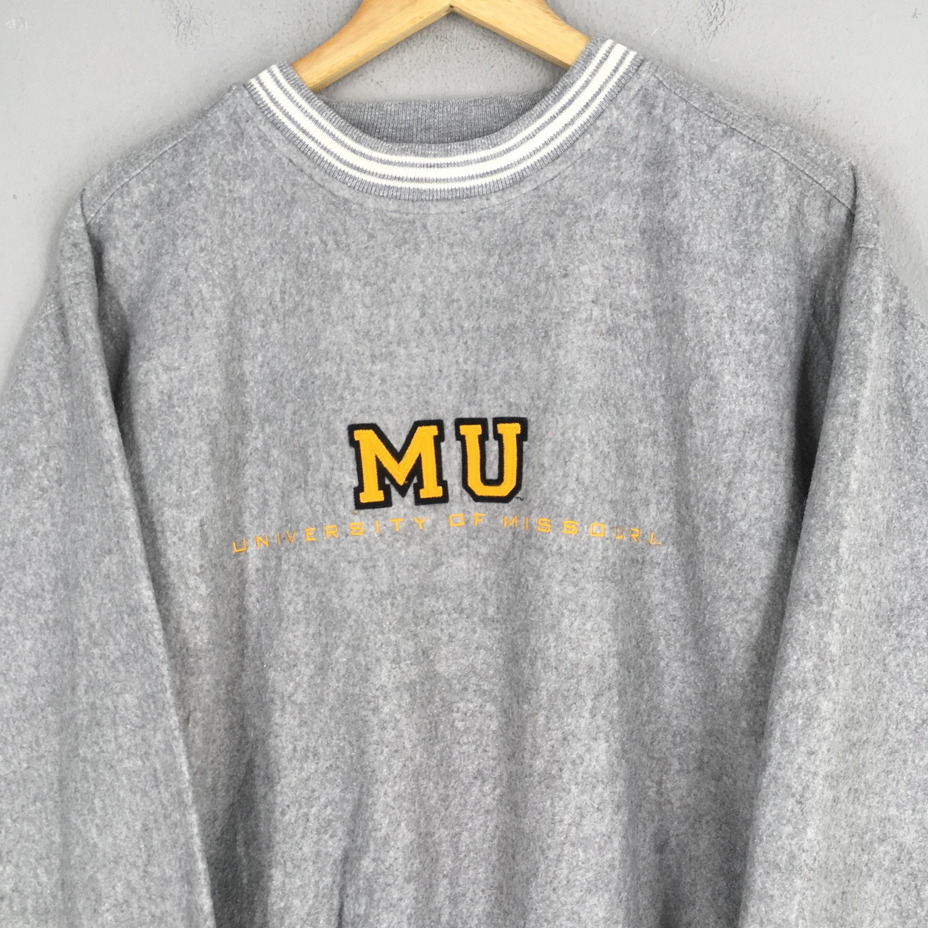 Vintage University of Missouri Gray Sweatshirt Small MU Missouri ...