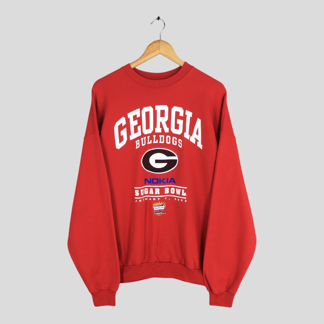 Vintage Georgia Bulldogs UGA Red Sweatshirt Xlarge University of ...