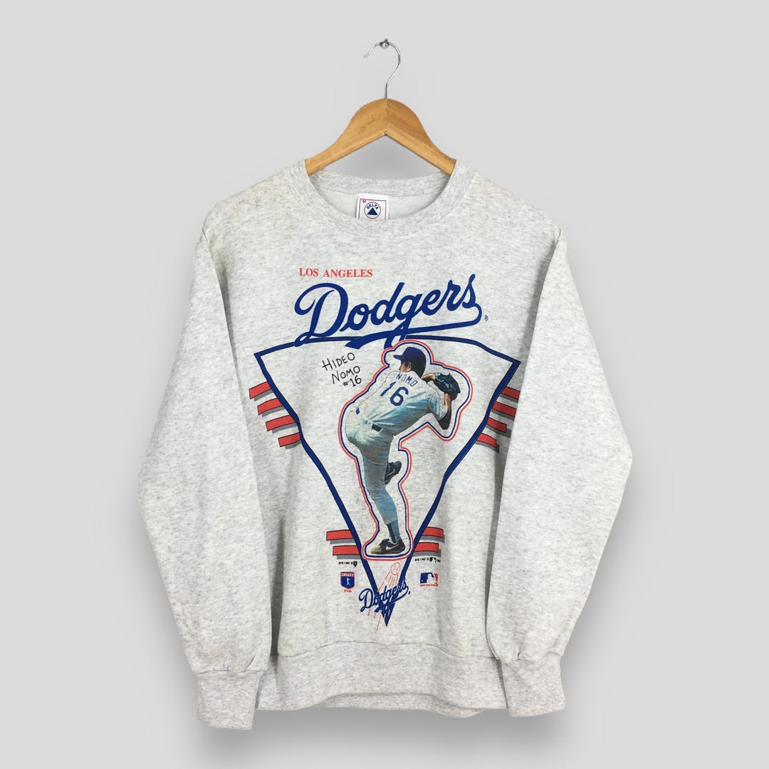 Vintage Los Angeles Dodgers MLB Sweatshirt Medium Dodgers Hideo Nomo 16 ...