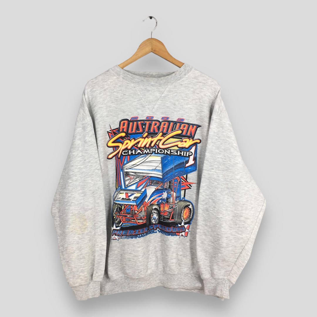 Vintage 2003 Nascar Australian Sprint Car Pullover Sweatshirt Xlarge ...