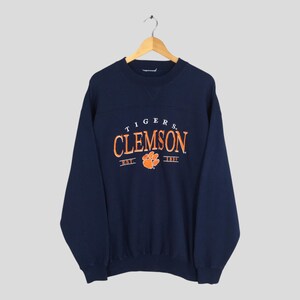 Vintage Clemson Tigers NCAA Blue Sweatshirt 2xlarge Clemson Tigers ...