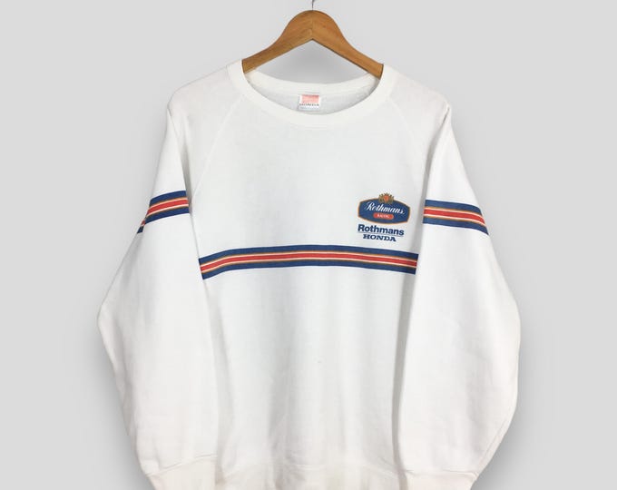 Vintage Honda Rothmans Team Sweatshirt Medium Honda Rothmans Racing ...