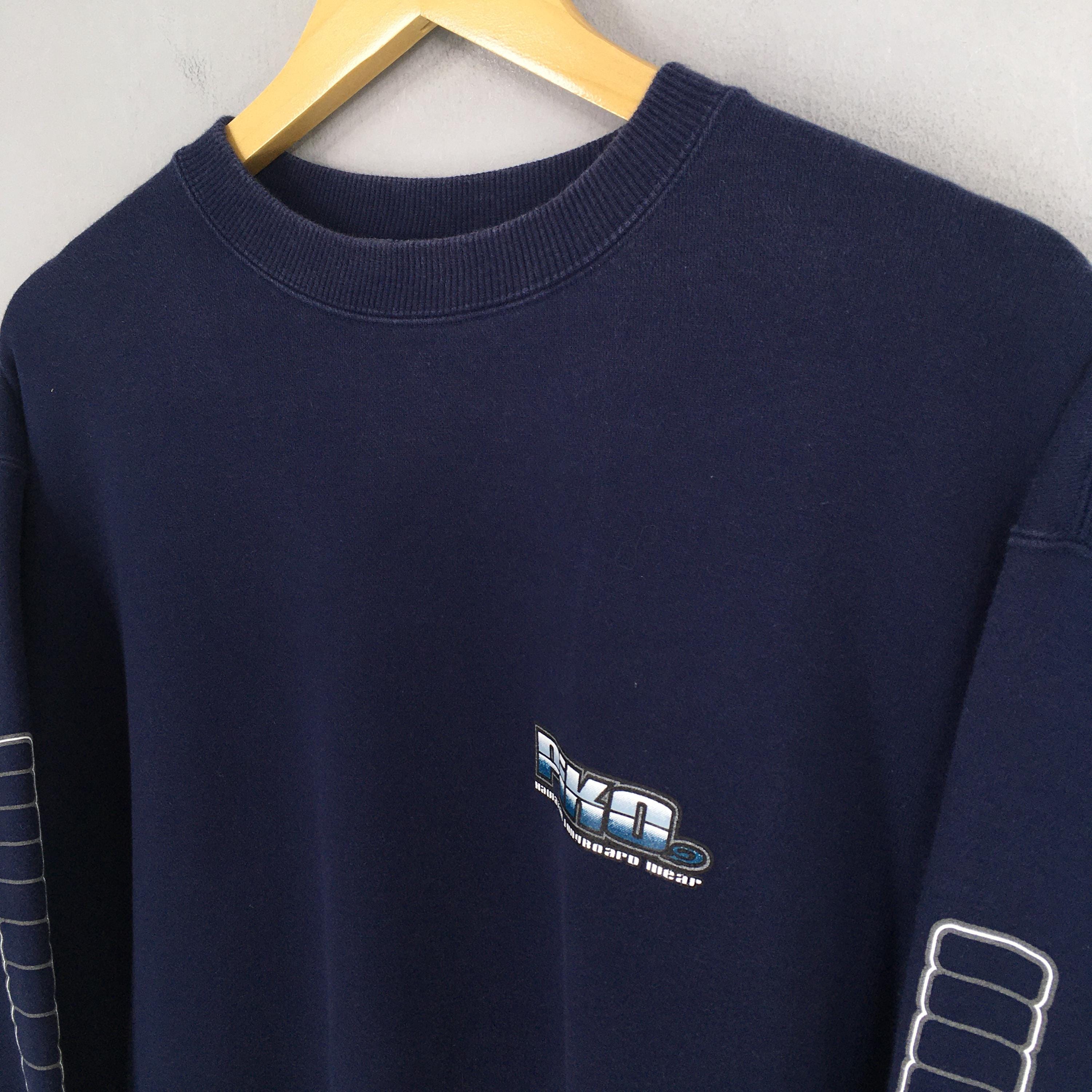 Vintage 90s Piko Surfing Blue Sweatshirt Large Piko Hawaian Longboard Wear Printed Sweater Piko ...