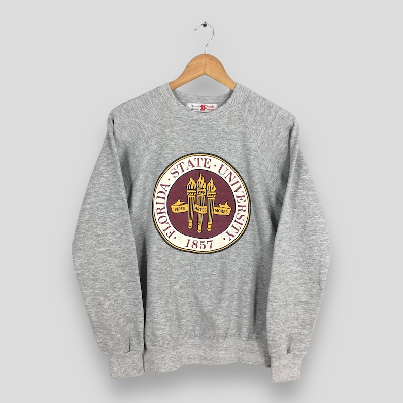 Vintage 90s FSU Florida State University Sweatshirt Medium Florida ...