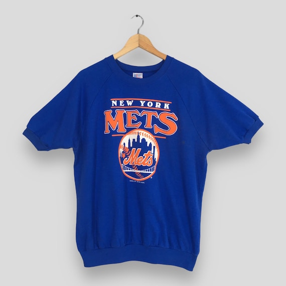 Vintage 90s New York Mets Mlb Blue Sweatshirt XLarge … - Gem
