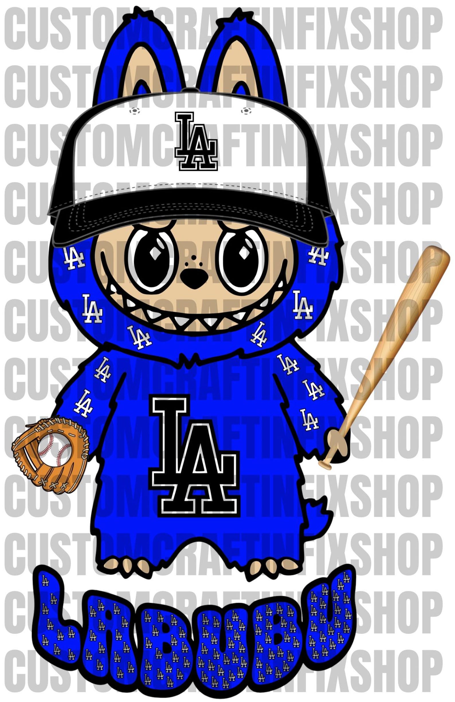 Labubu (hat) LA Dodgers Design PNG, Vector Digital File for Cricut ...