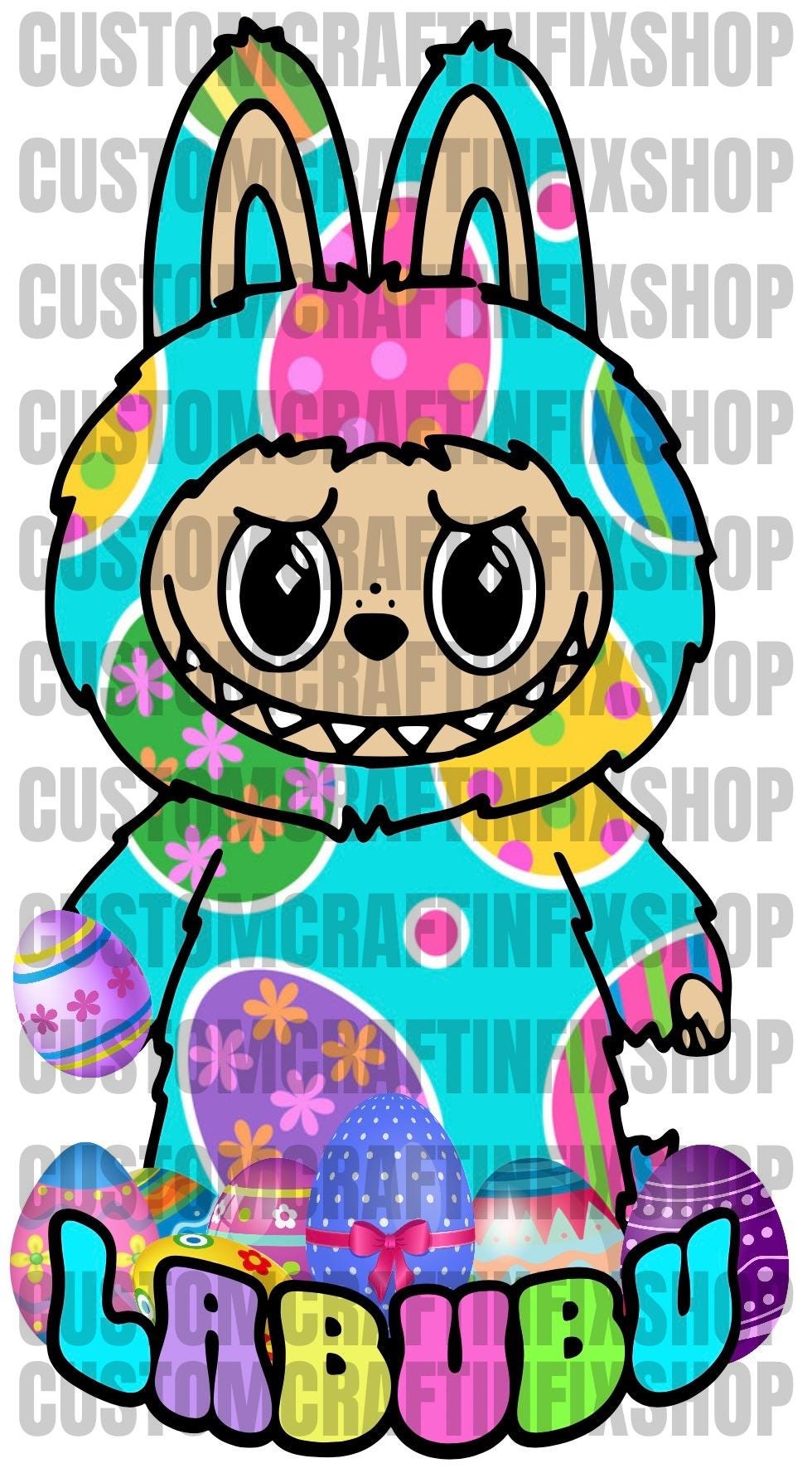 Labubu Easter Design PNG, Vector Digital File for Cricut, Canva ...