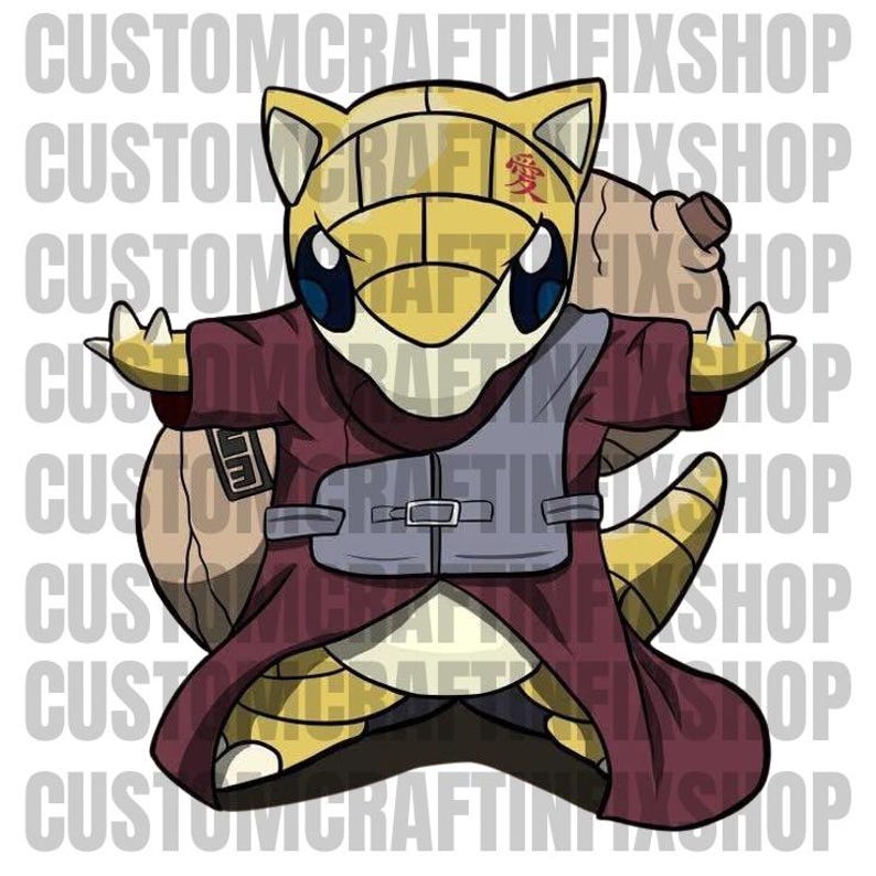 Sandshrew-gara Pokémon/naruto Transparent Design PNG, Vector Digital ...