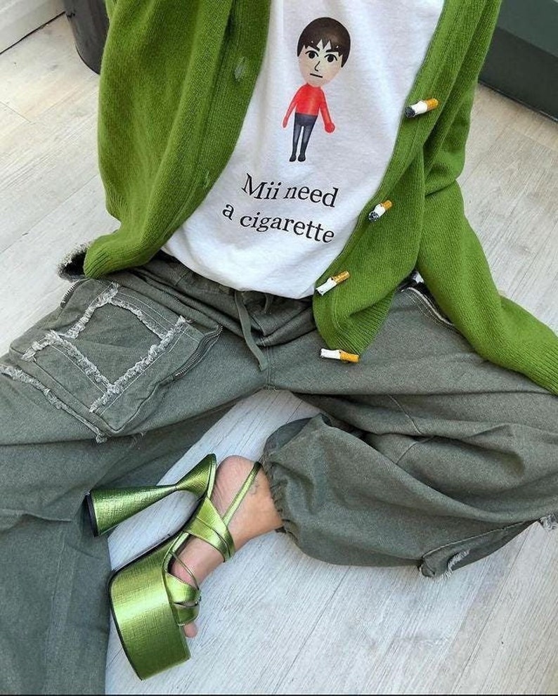 Mii Need A Cigarette Retro Shirt, Unisex Shirt, Inappropriate Dank Meme ...