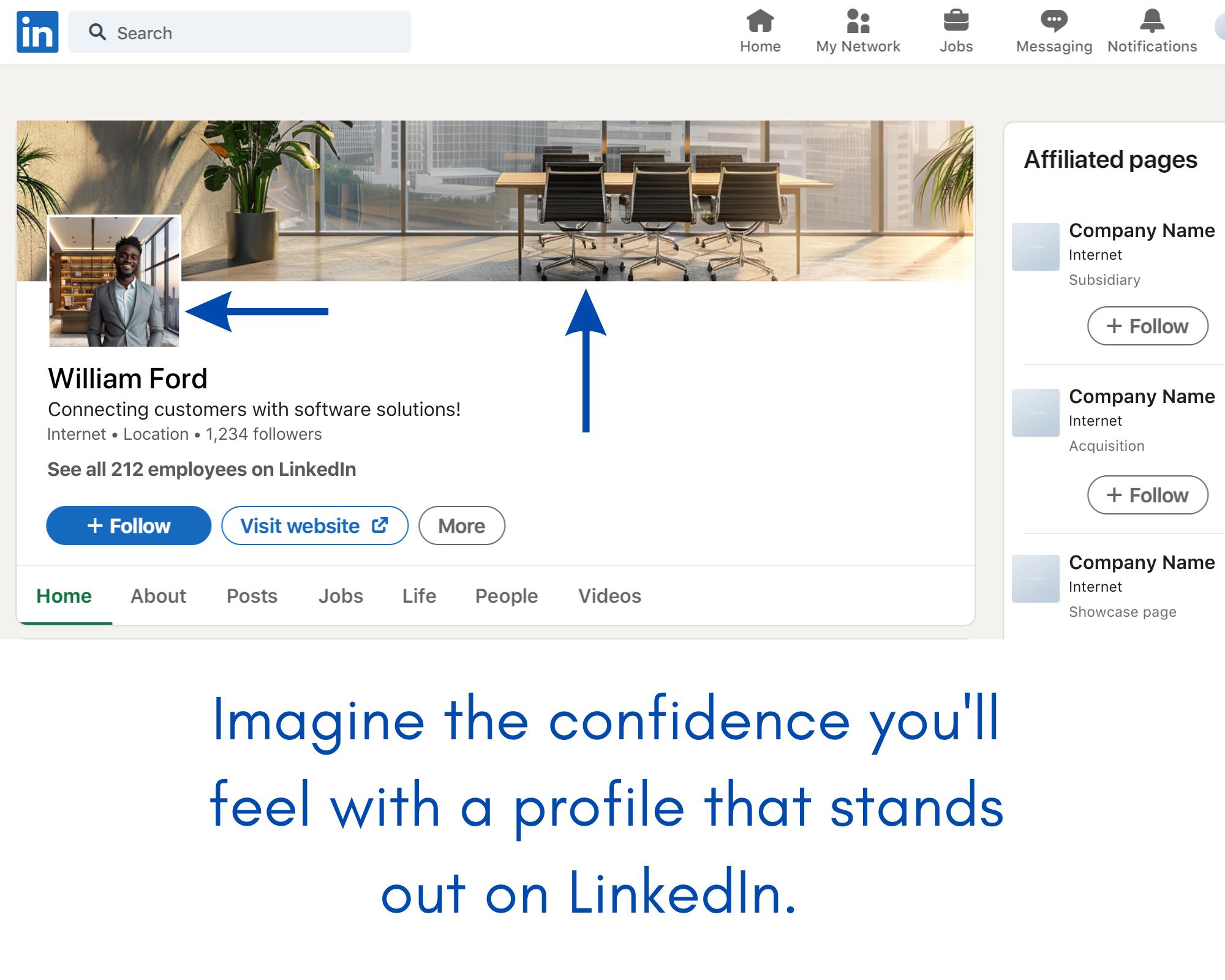 Modern Office Digital Backdrop. Background for Professional Work ...